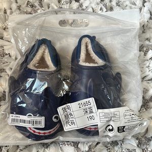Shoes | Kids Shark Slippers Navy Blue | Poshmark